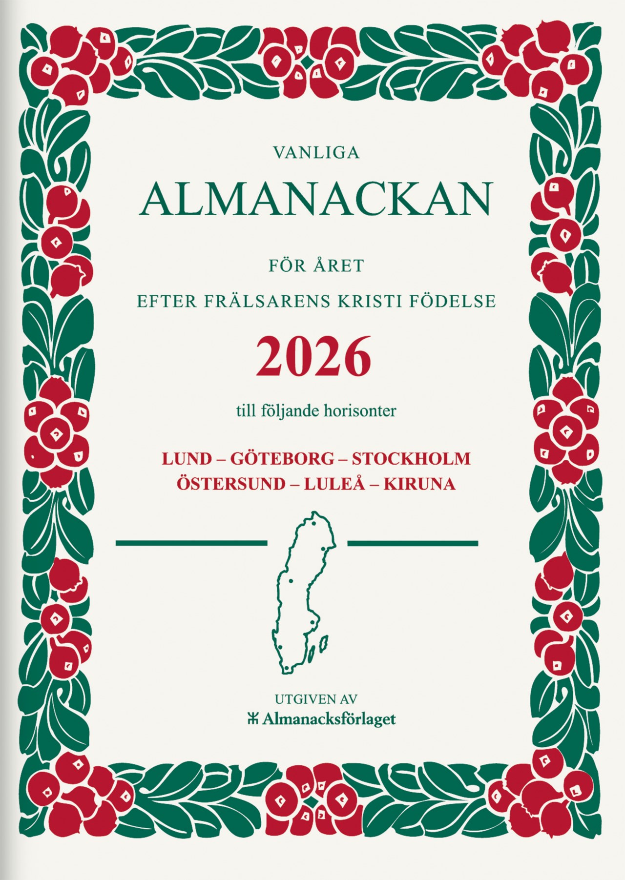 Almanacka Almanacksförlaget Vanliga Almanackan häftad | Kontorab.se