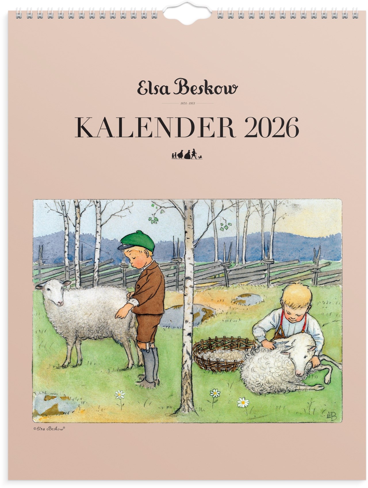 Almanacka Burde Väggkalender Elsa Beskow | Kontorab.se