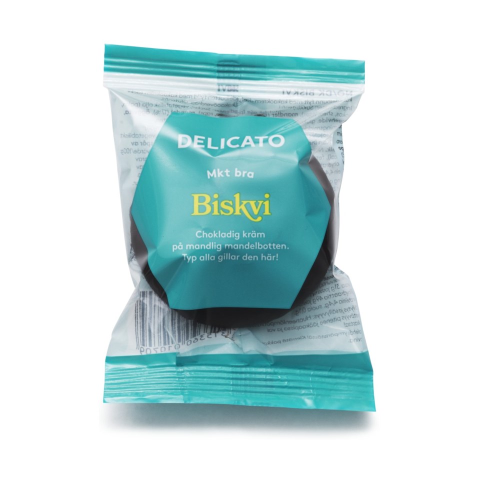 Biskvi Delicato Glutenfri, mandel och choklad, 25x40g | Kontorab.se